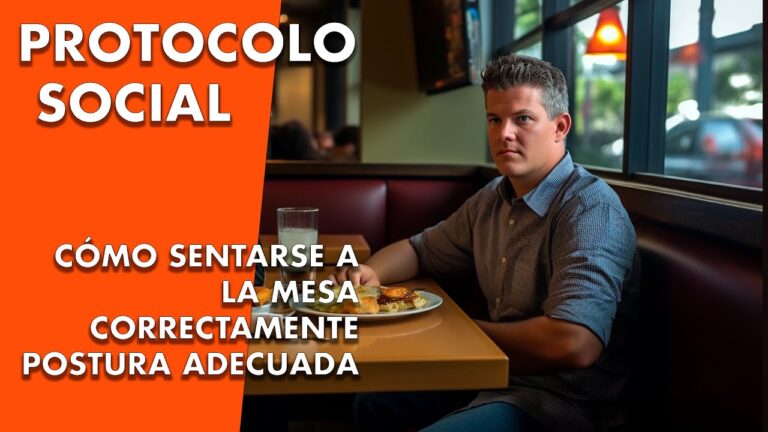 La correcta forma de sentarse en la mesa para comer - Yorokobi